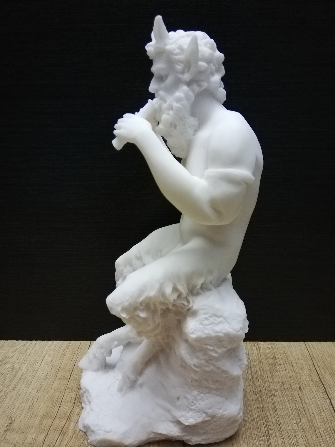 Satyr Sitting on a Rock Pan Faun 9.25in 23.5cm Nude Male - Etsy