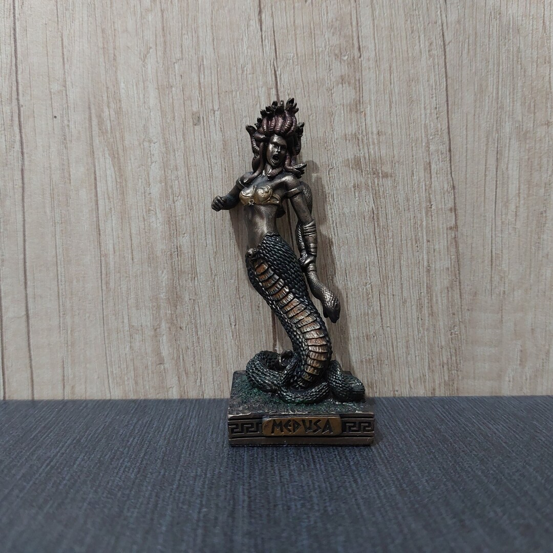 Medusa Mermaid Ancient Greek Mythology 9.5cm - 3.74in Mini Gorgo Unique ...