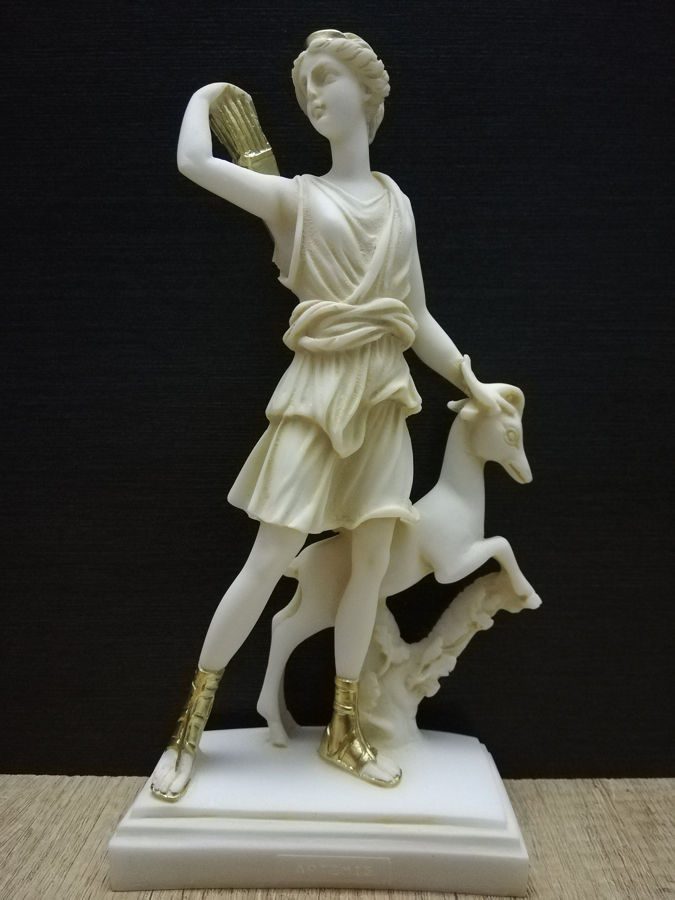 Artemis mit Hirsch Antike griechische römische Göttin der Jagd | Etsy