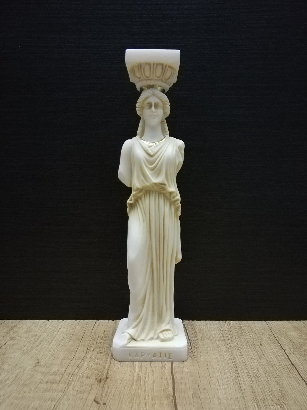 Handmade Alabaster Caryatid Statue: Acropolis Athens Replica (26cm) - Etsy