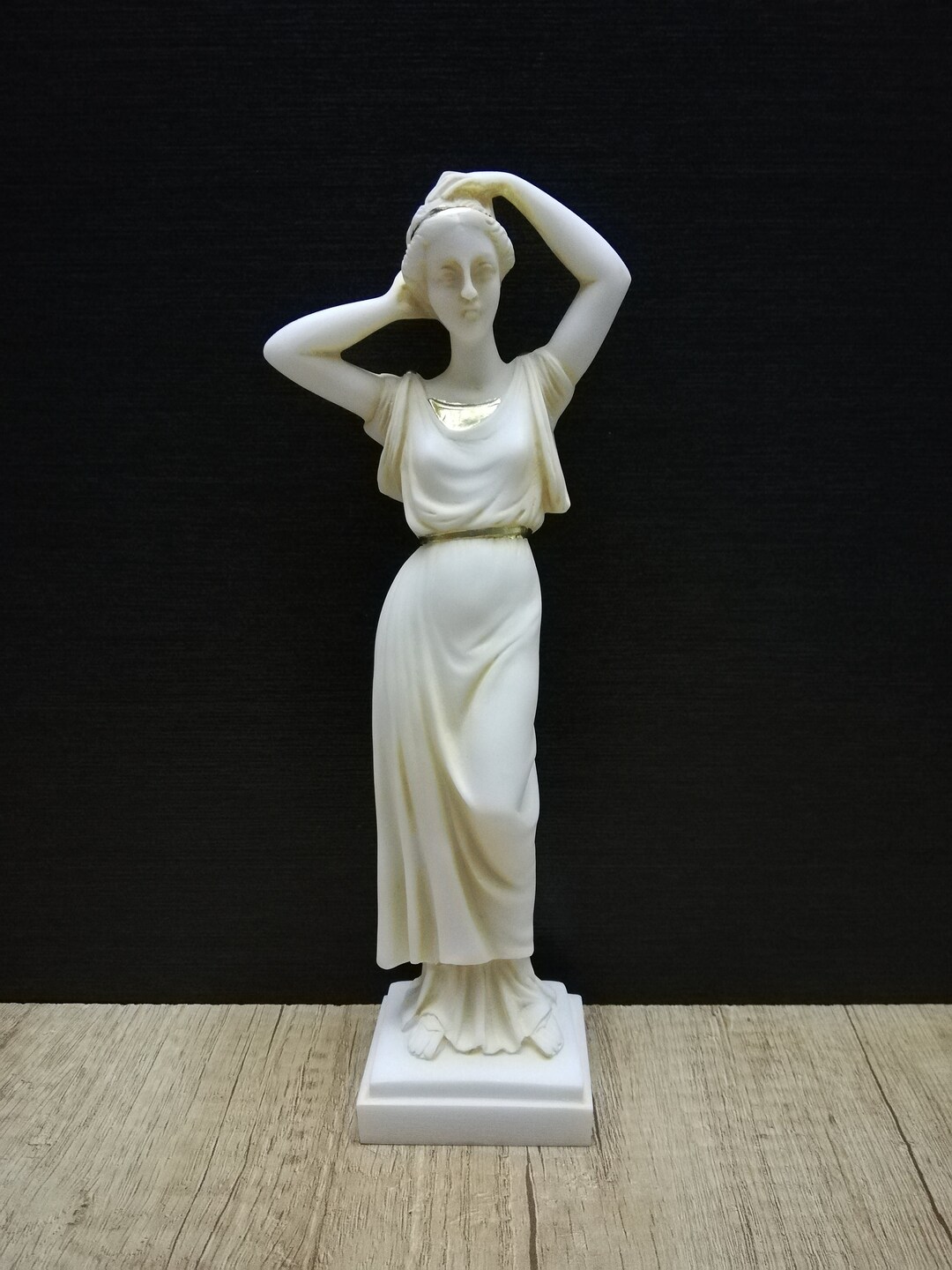 Tanagra Famous Greek Statue 25.5cm - 10in Greek Alabaster Handmade ...