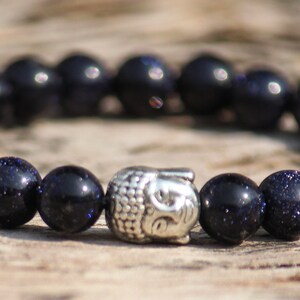 Blue Sun Sitara Stone Bead Bracelet for MEN & Woman (on Stretch) AAA ...