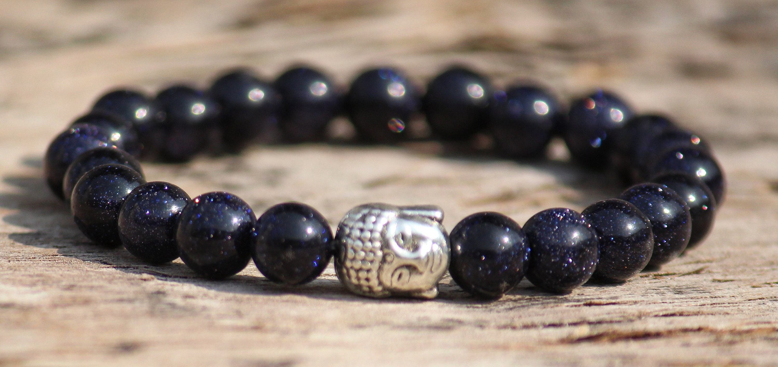 Blue Sun Sitara Stone Bead Bracelet for MEN & Woman on | Etsy