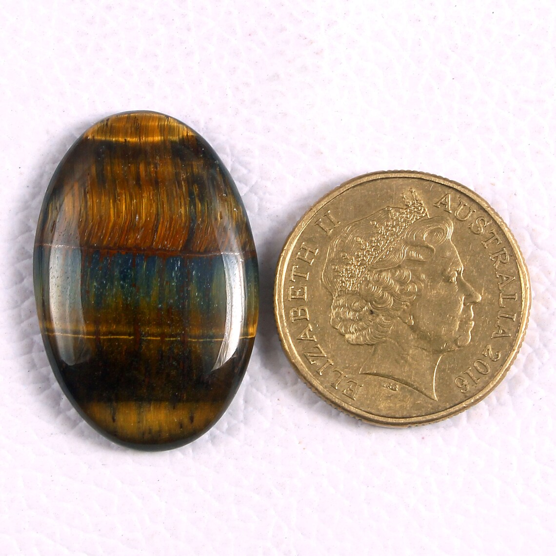 Yellow Tiger's Eye Palm Stone Quartz Healing Crystal Massage Polished ...