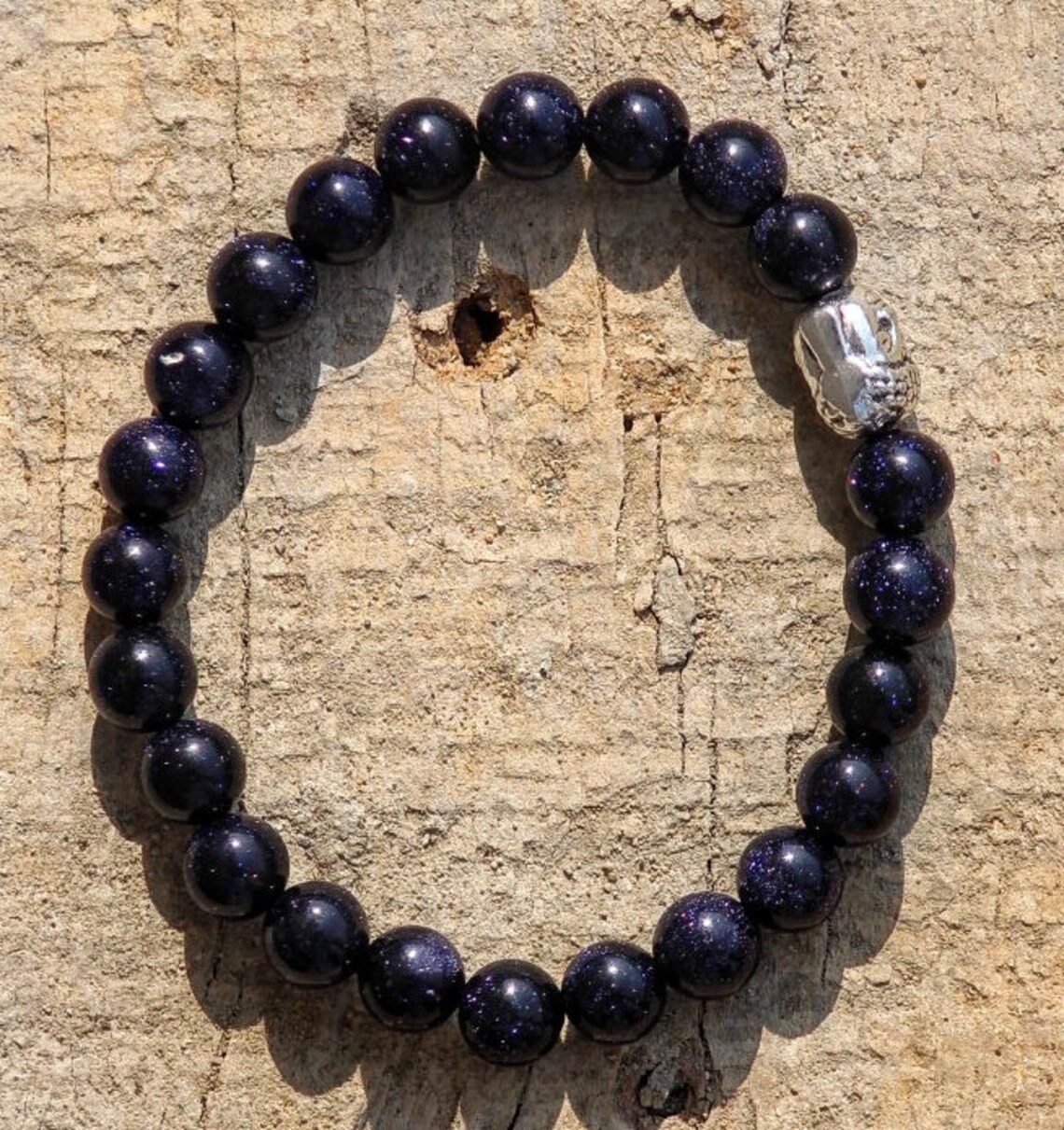 Blue Sun Sitara Stone Bead Bracelet for MEN & Woman on | Etsy