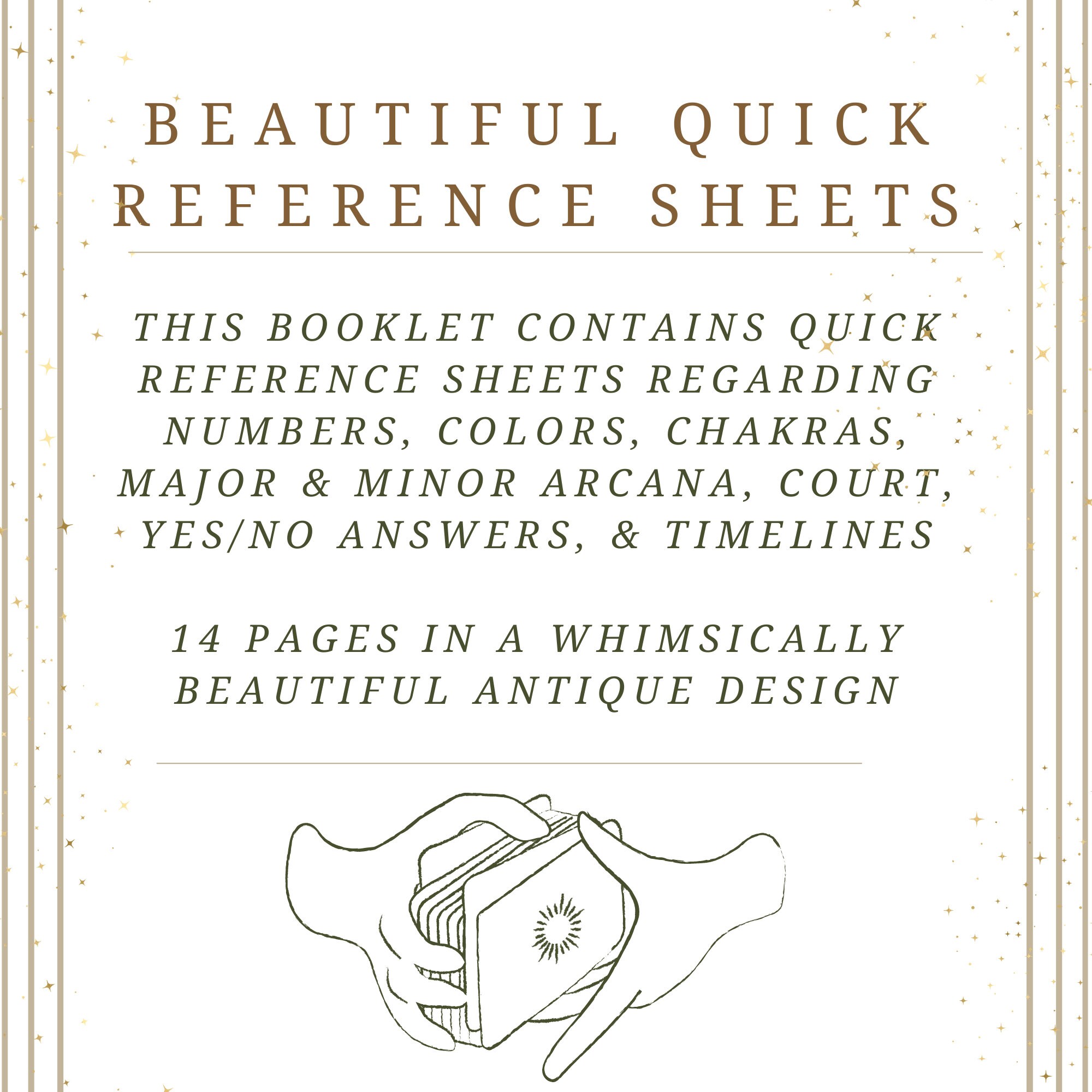 My Tarot Compendium - Quick Reference Sheets for Tarot Readings - Etsy