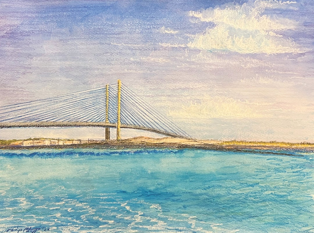 Watercolor Print, the Inlet - Etsy