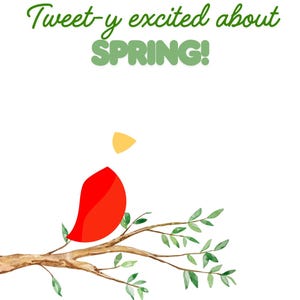 Tweet-y Excited for Spring! | Toddler Baby Handprint Footprint DIY Card ...