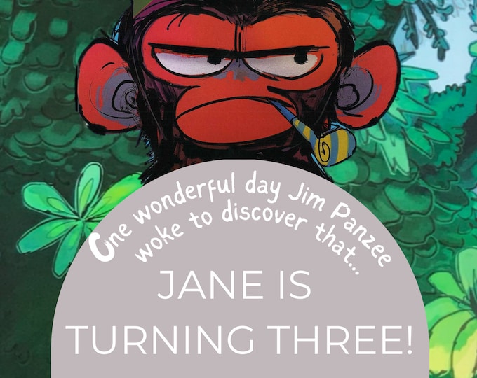 Grumpy Monkey Birthday Invitation | Jim Panzee Woke to Discover YOUR ...