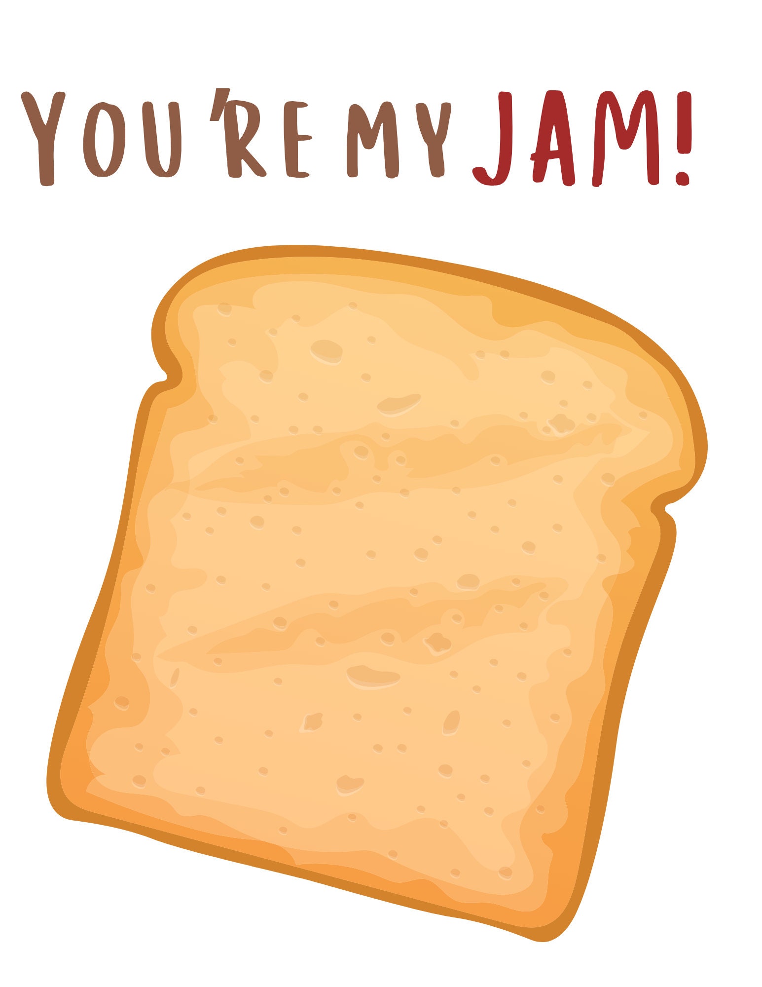 You're My JAM! | Toddler Baby Handprint DIY Card Template| Mother's Day ...