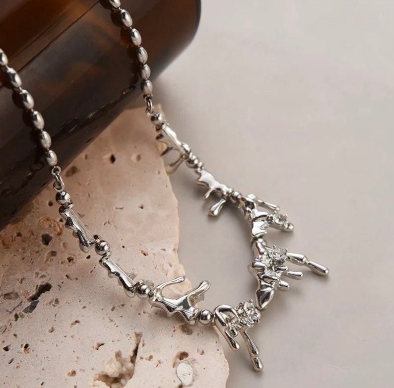 Y2K Alt Choker, Star Chain, Nana Anime Jewelry, Alt Necklace, 2000s ...