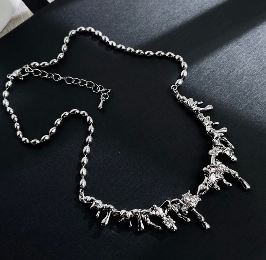 Y2K Alt Choker, Star Chain, Nana Anime Jewelry, Alt Necklace, 2000s ...