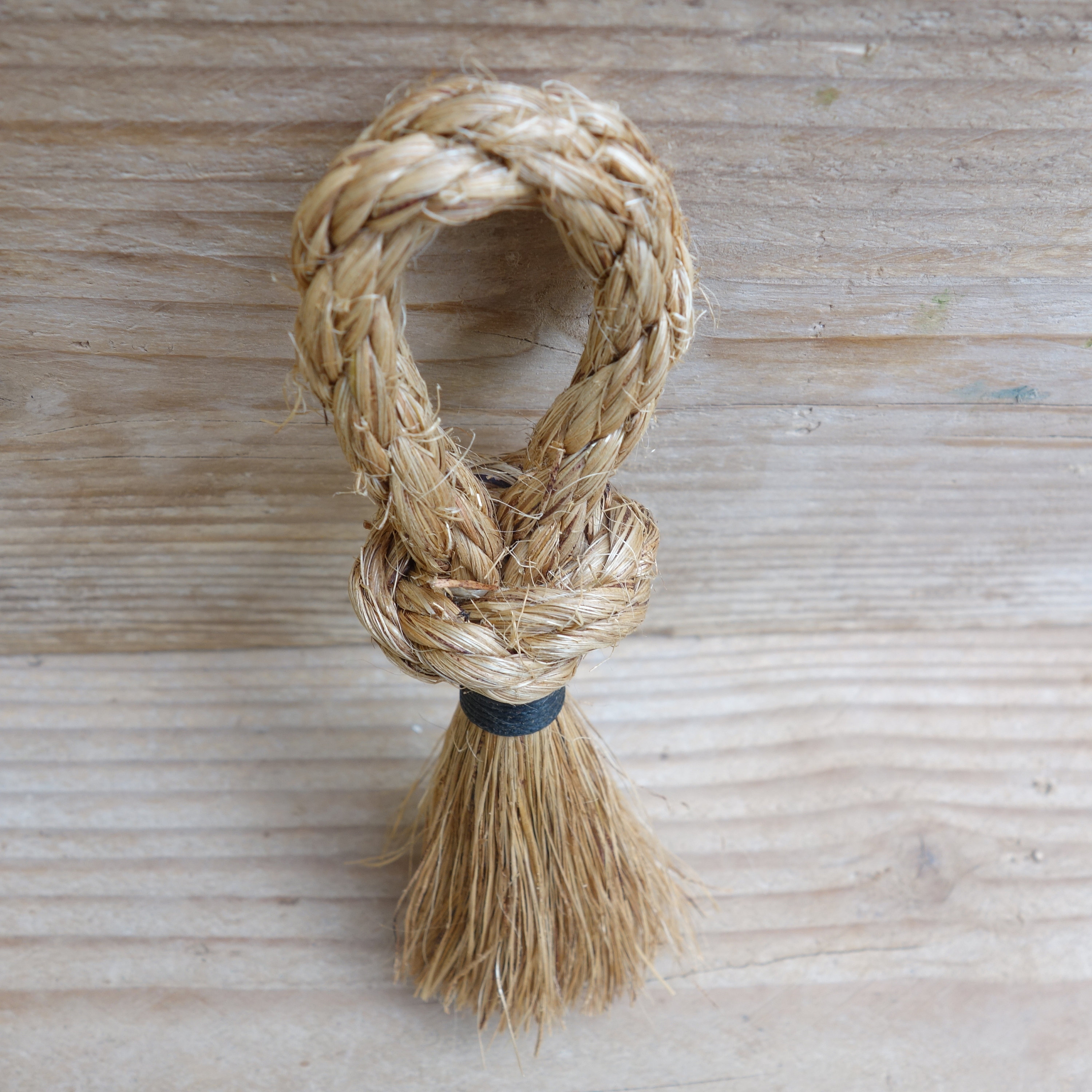 Small Handmade Broom in Natural Manila Rope, Rustic, Nautical ...