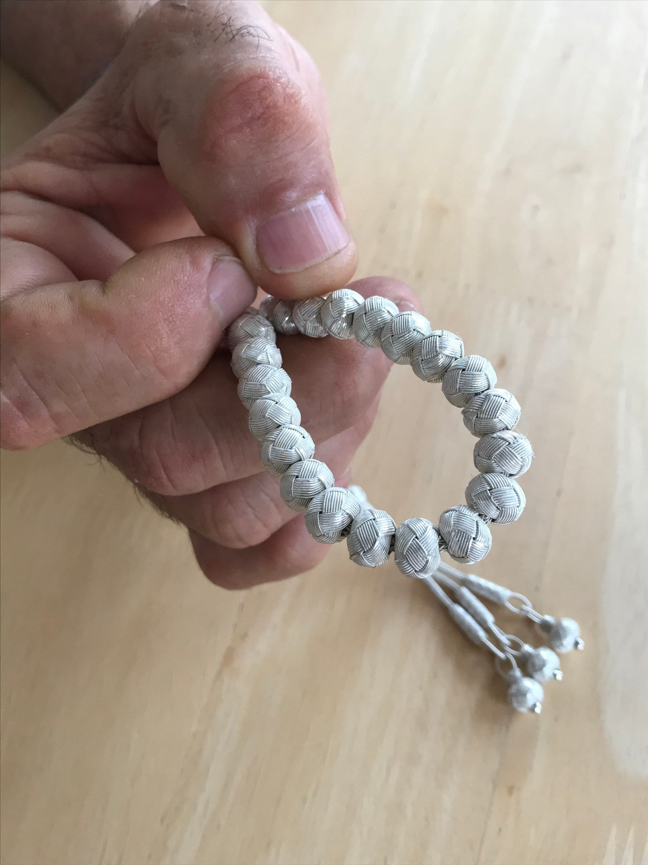Silver Islamic Tesbih, 33 Bead Tesbih, Silver Rosary, Islamic Gift ...