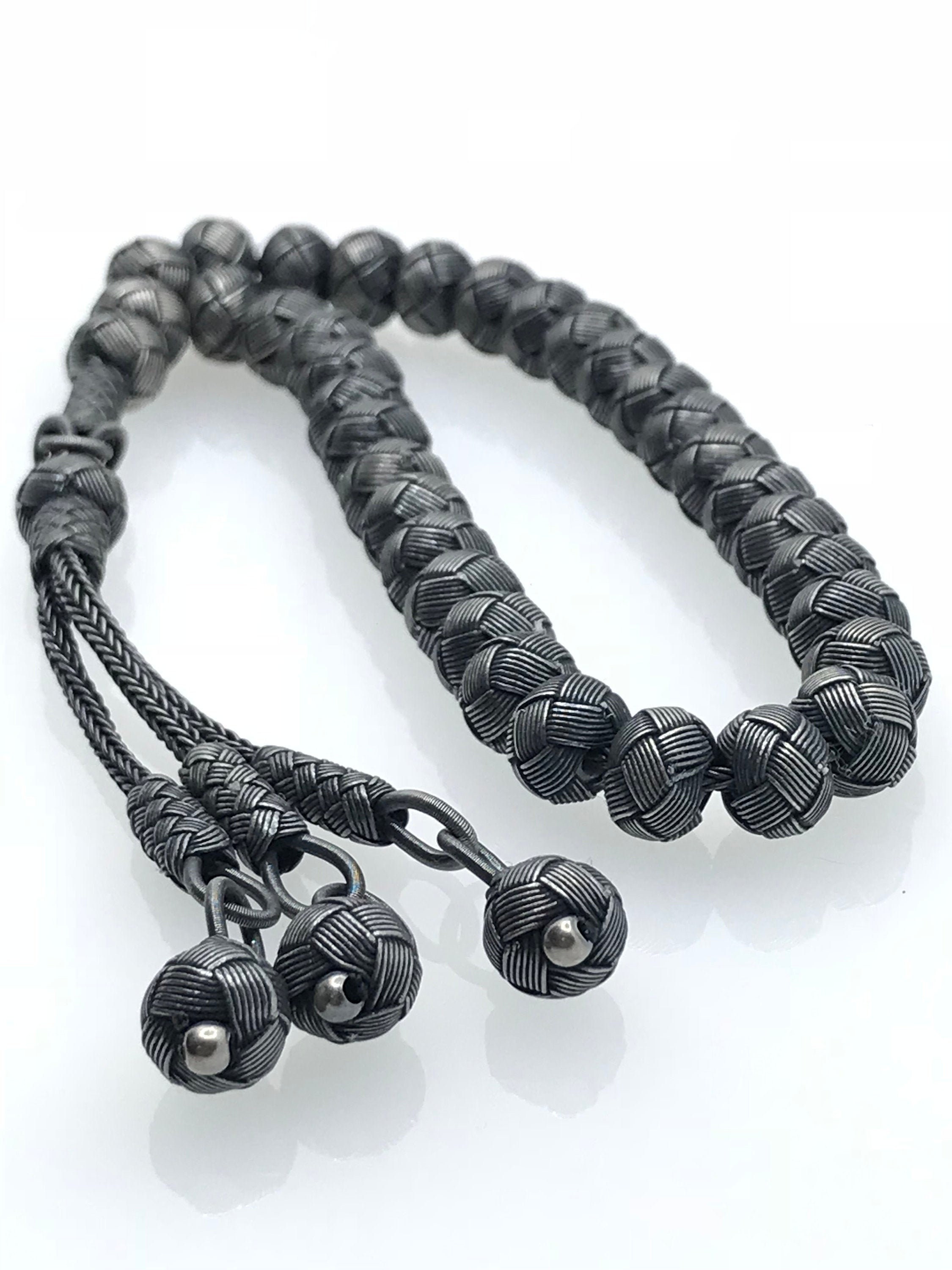Sterling Silver Tesbih, Islamic Gift for Him, Islamic Silver Rosary ...