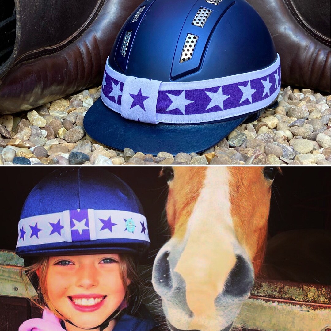 Lilac Star Hatband Riding Hat Handmade Riding Hat Cover - Etsy