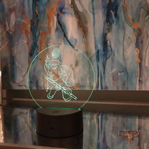 Krishna Silhouette Nightlight, Krishna, Indian Home Decor, Mandir ...