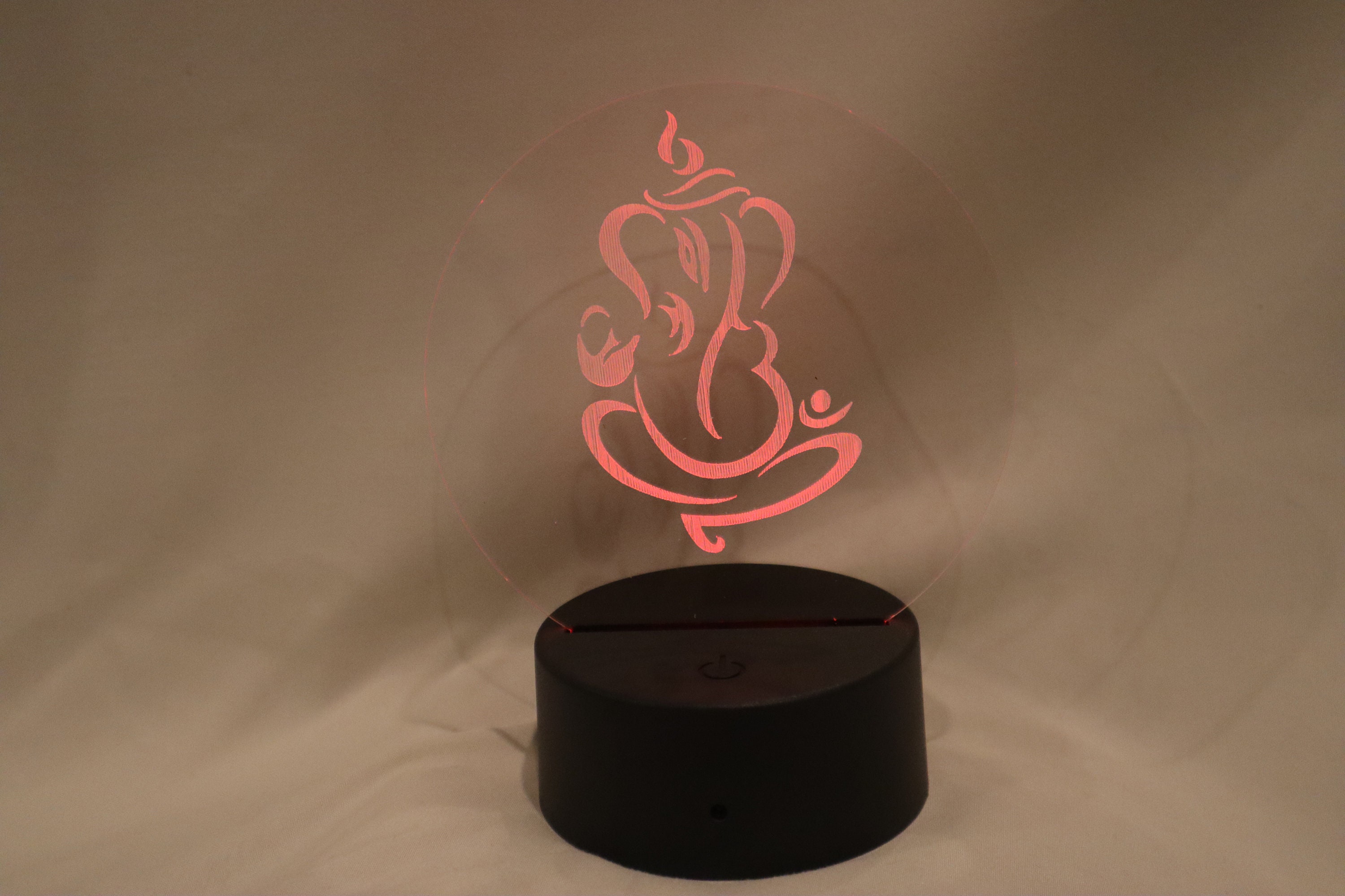 Ganesh LED Lamp – Diwali Home Decor & Mandir Night Light, Ganesh ...
