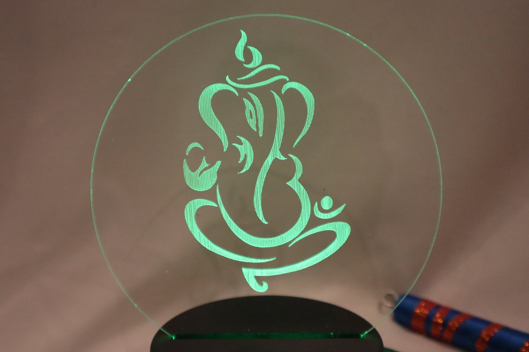 Ganesh LED Lamp – Diwali Home Decor & Mandir Night Light, Ganesh ...