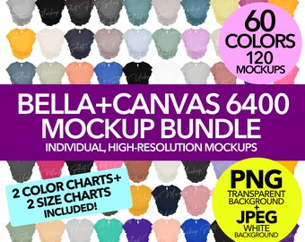 Bella Canvas 6400 Mockup - Etsy