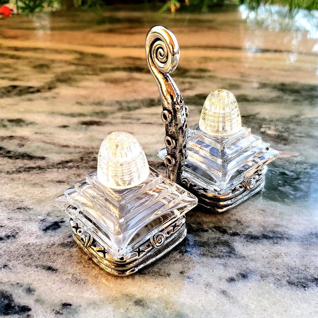 Salt Pepper Shaker Set Ast.design Art Deco Pyramid Design Mid Century ...