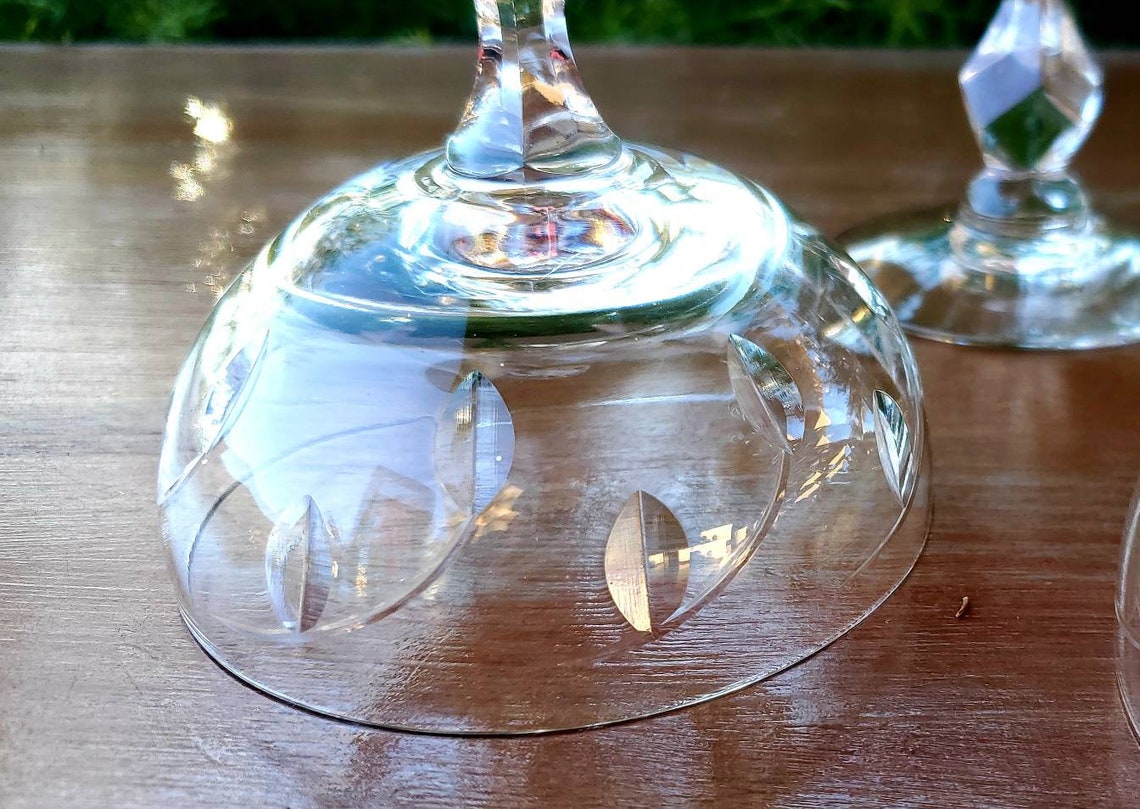 4 Willow Tiffin Franciscan Crystal Champagne Sherbet Coupes - Etsy