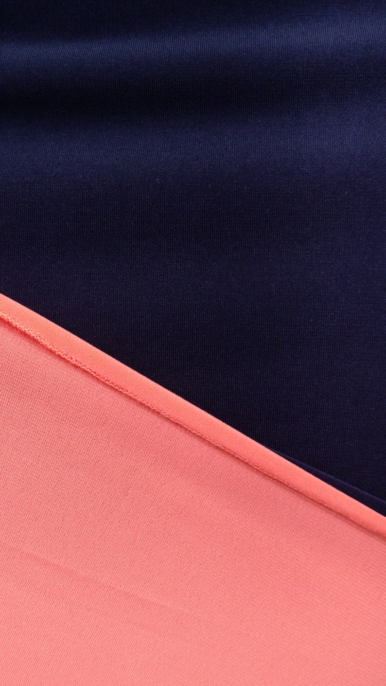 Chique Dancewear Angela Navy Blue & Coral Reversible Tango Dress - Etsy