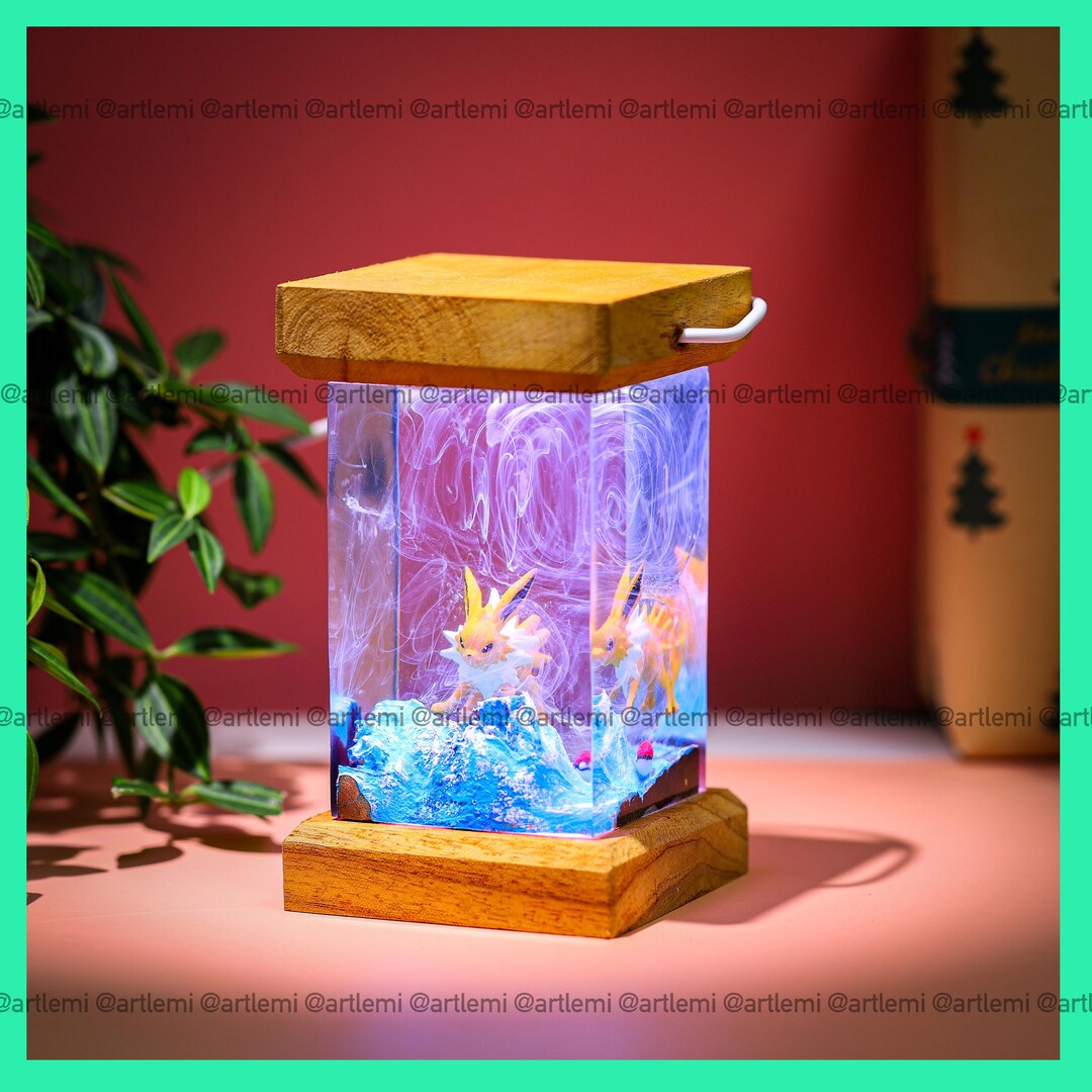 JOL,TEO,N Night Light Custom Pok,emo,n Resin Lamp Pok,emo,n Terrarium ...