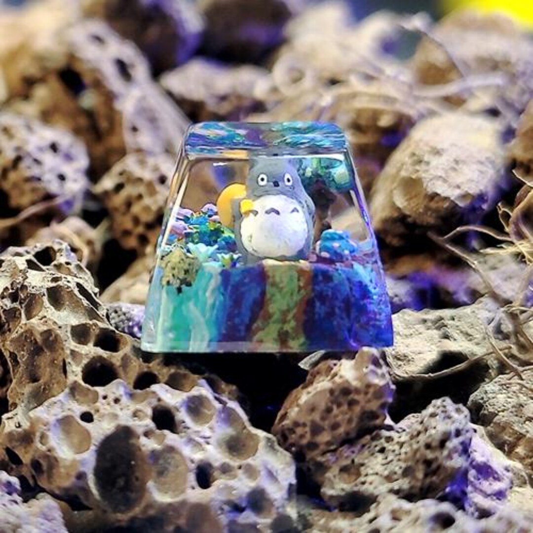 Totoro Keycap, Totoro Character Mechanical Keyboard Button, Artisan ...