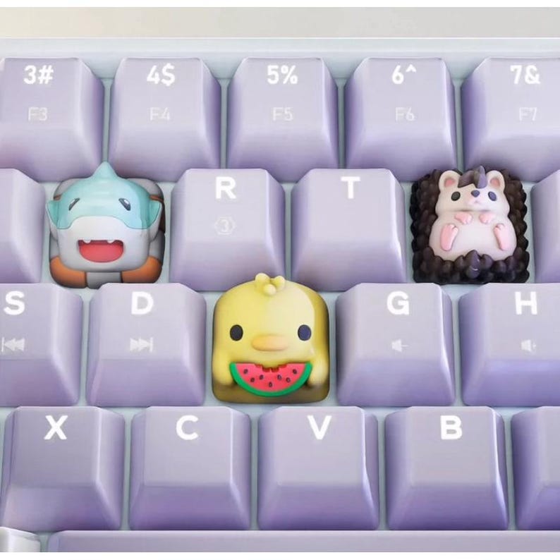 Keyboard Button, Hedgehog, Duck, Shark Keycap, Esc Keycap, Custom ...