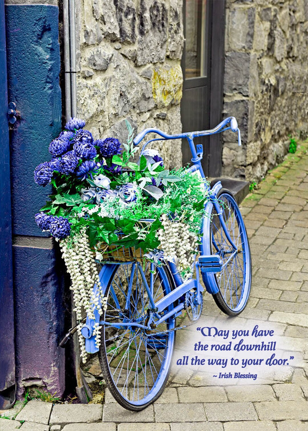 Road Downhill Irish Bicycle Get Well Card, Galway Bicycle Get Well Card ...