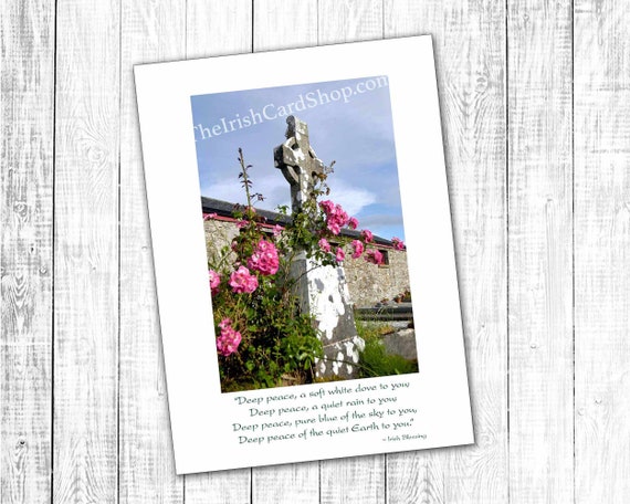 Celtic Cross Sympathy Card Irish Sympathy Card Eco Friendly | Etsy