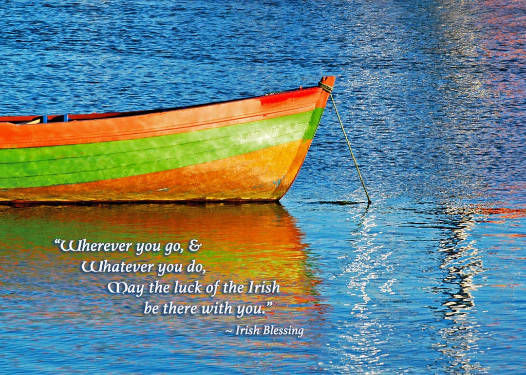 Luck of Irish Retirement Card Featuring Ann's Photo! "wherever You Go ...