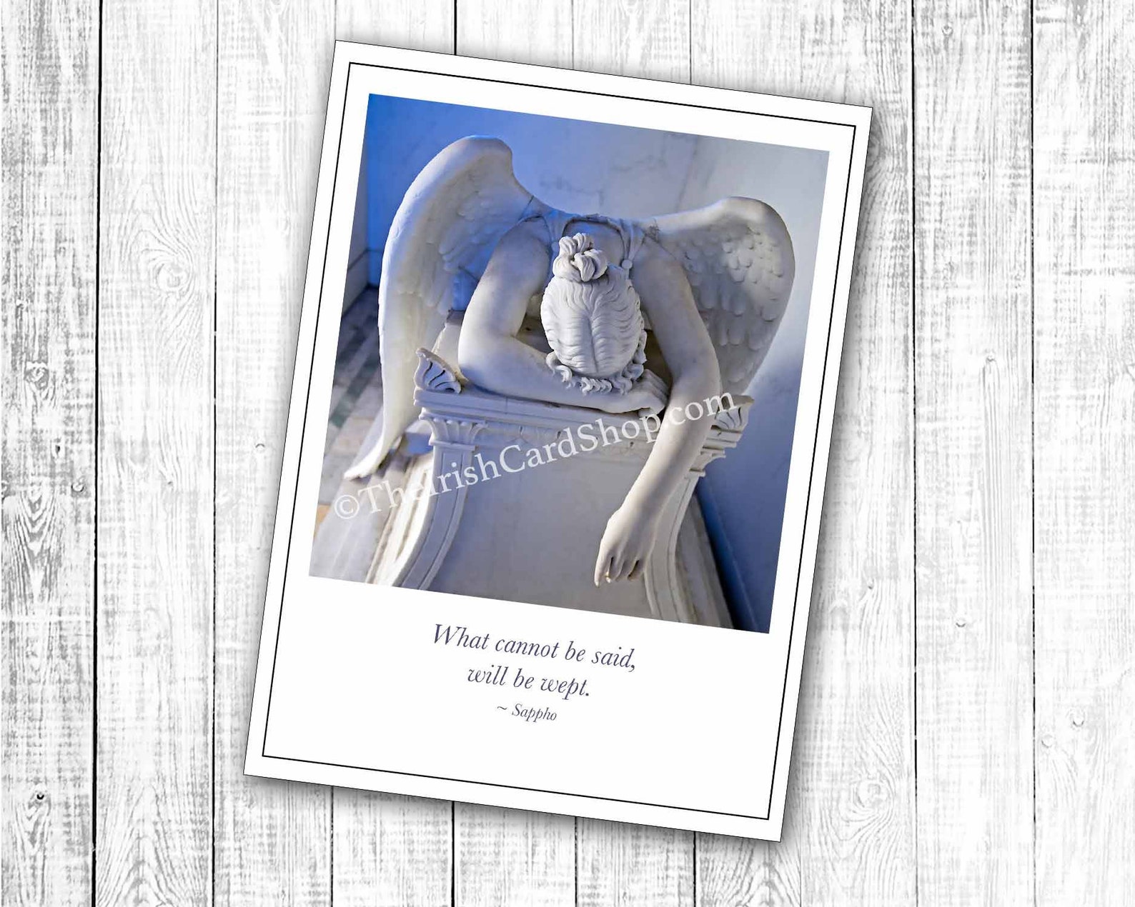 Weeping Angel Sympathy Card, Angel Sympathy, New Orleans, Hyams ...