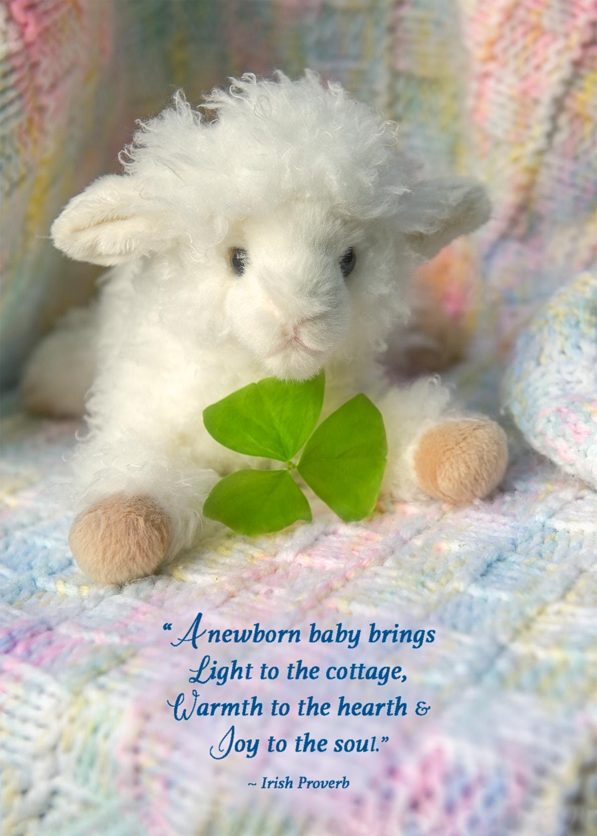 Irish Baby Shower Card “A Newborn Baby Brings Light to the Cottage ...