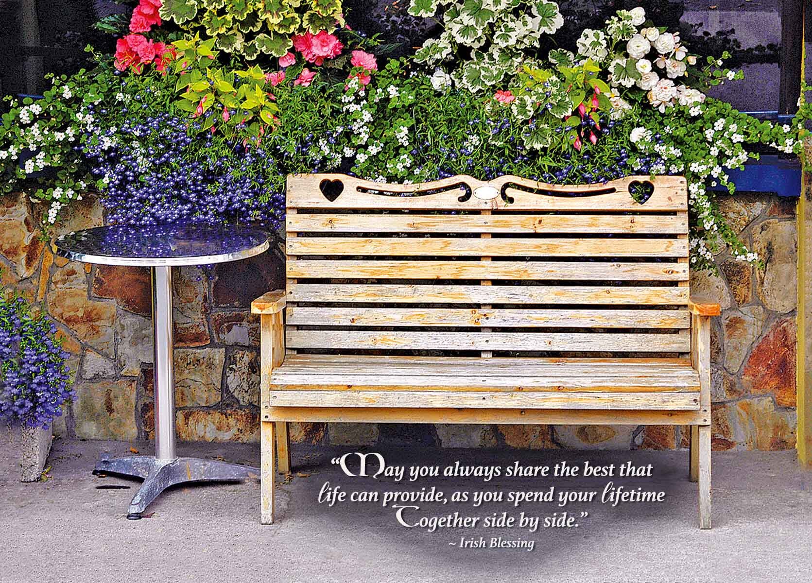 Side by Side Wedding, Irish Wedding Card, Irish Blessing Wedding, Irish ...