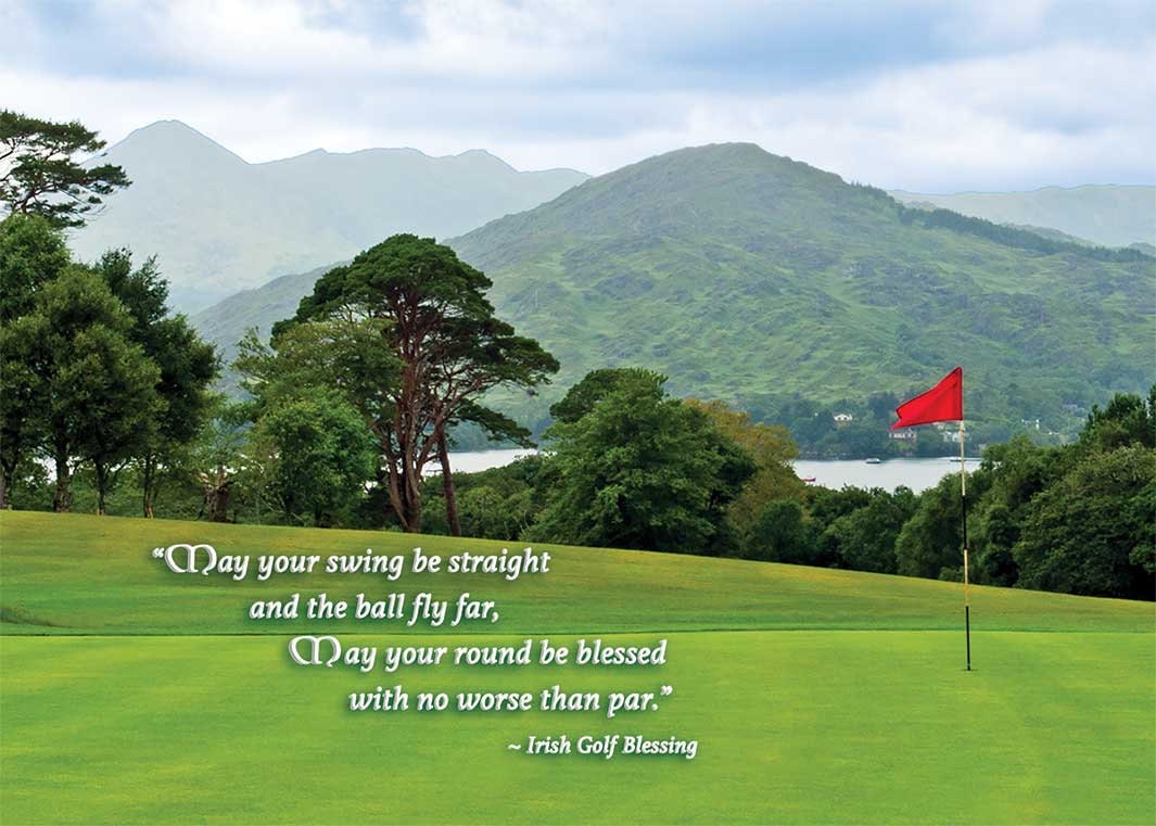 Irish Golf Birthday Card, Irish Golf Card, Golf Birthday Card, “may ...