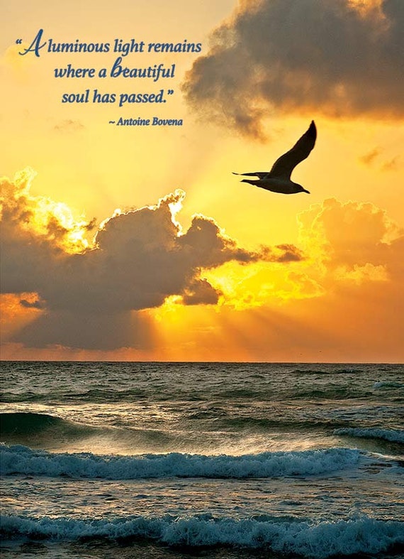 Luminous Light Sympathy Card Antoine Bovena Sympathy Card - Etsy