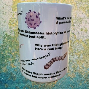 Microbiology Puns 15oz Ceramic Mug | Fun Gift for Microbiologists ...
