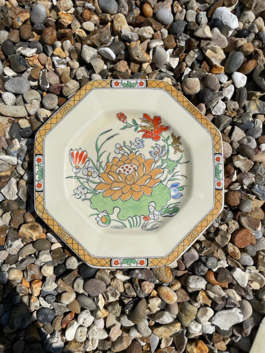 Vintage Mason Ironstone Lotusblume handbemalte Teller - Etsy Österreich