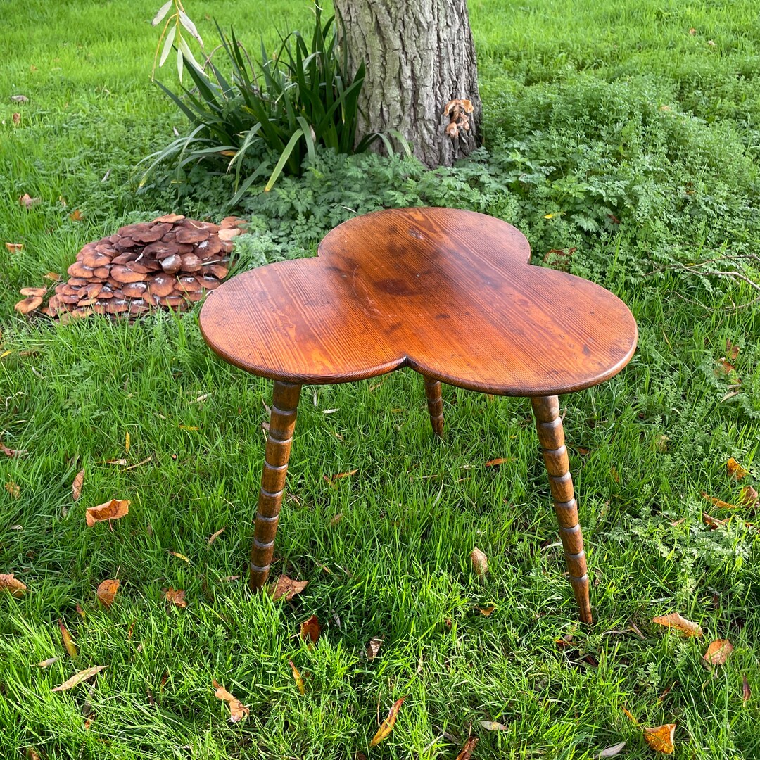 Irish Clover Gypsy Table in Fruitwood Bohemian/eclectic - Etsy