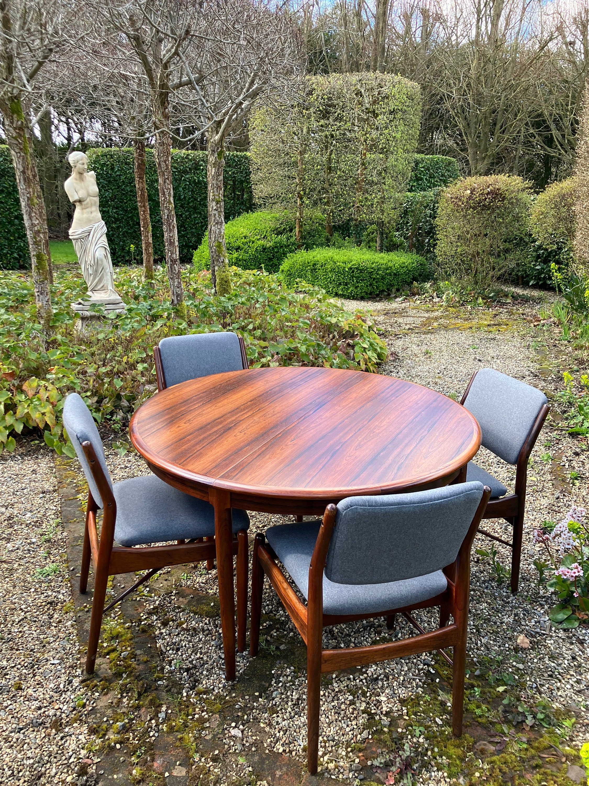1960s wood dining table and chairs store
