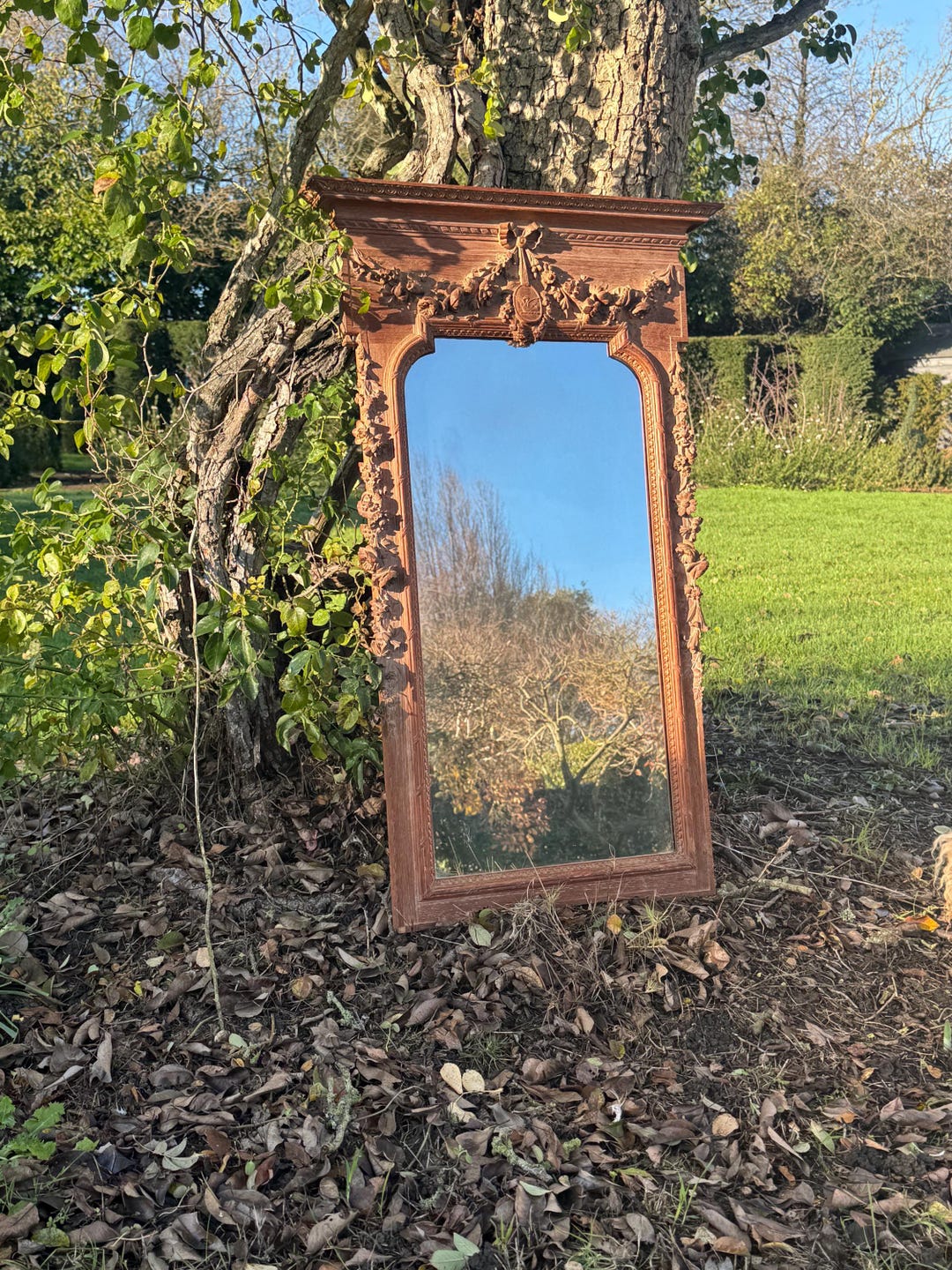 Antique Arts and Crafts Hand Carved Mirror 1890 - Etsy