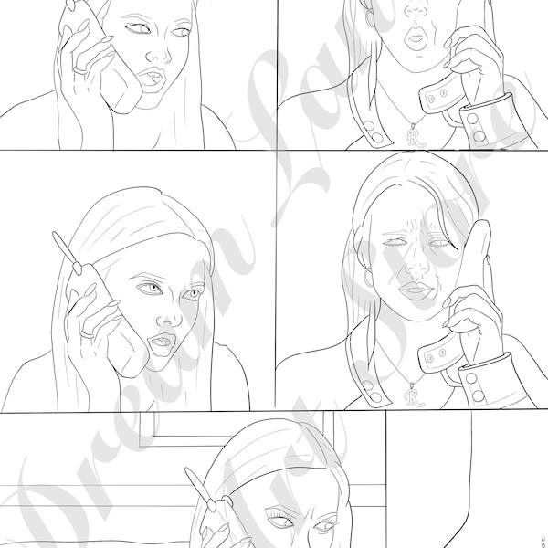 Mean Girls Coloring Page - Etsy