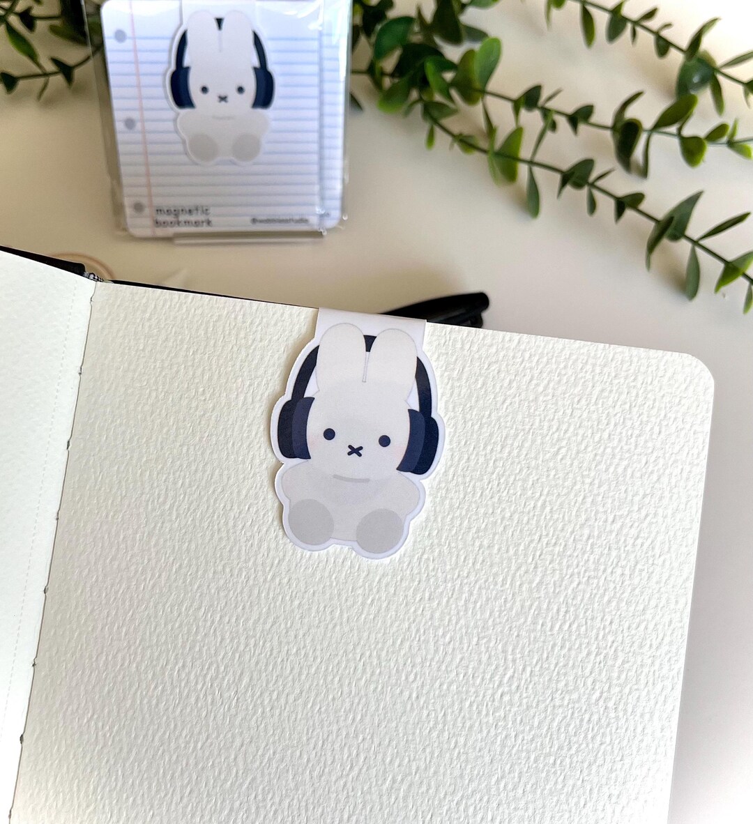 Miffy Headphone Bunny Magnetic Bookmark Cute Gift Reader Reading ...