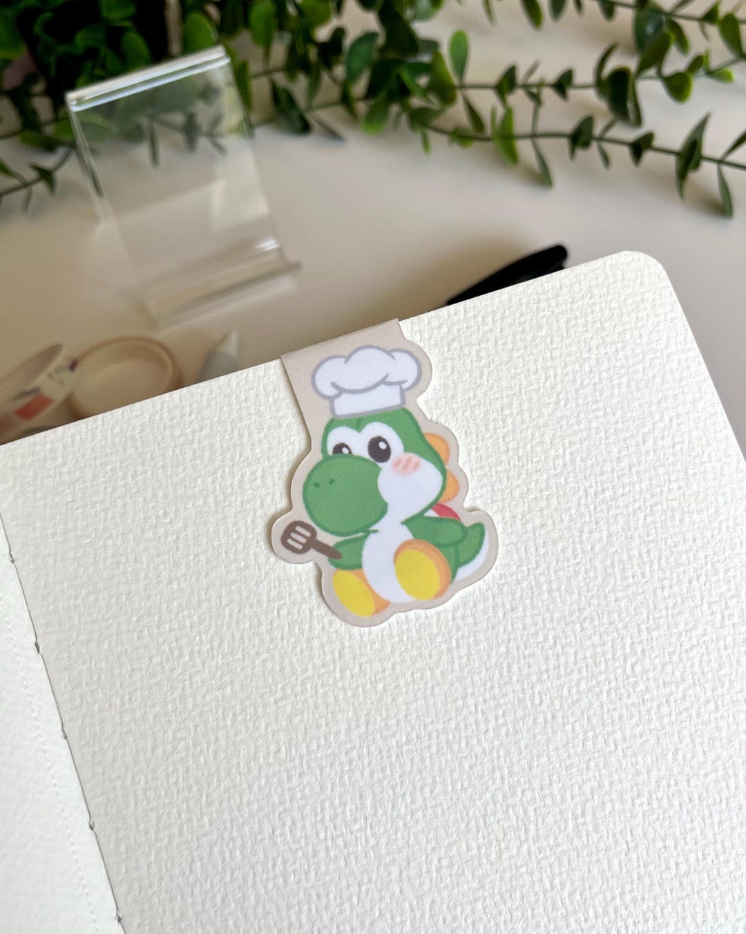 Yoshi Chef Cooking Magnetic Bookmark Cute Gift Reader Reading ...