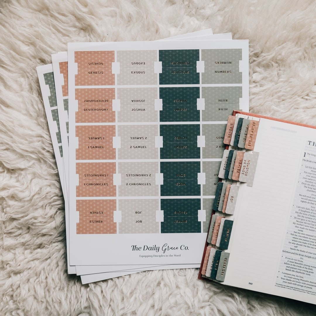 Bible Tabs Crosses Matte-coated Sticker Tabs Bible Tabs - Etsy
