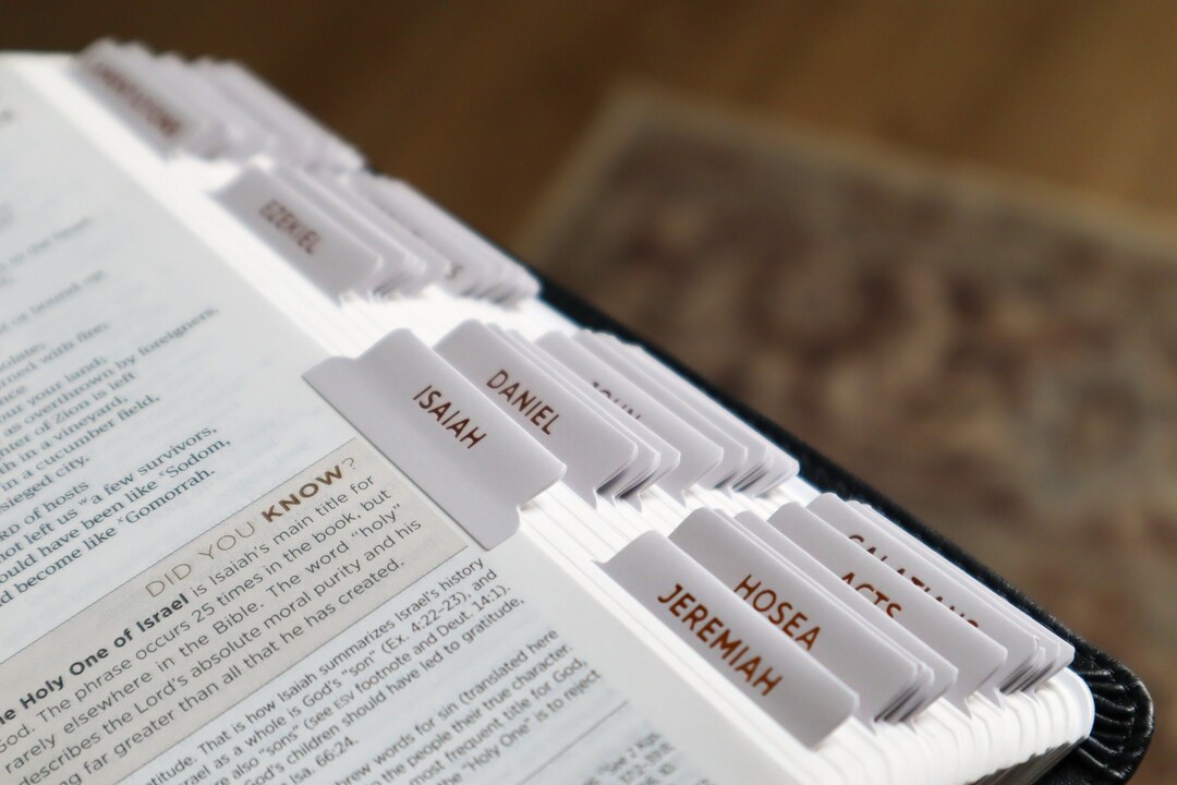 Bible Tabs Neutral Copper Matte-coated Sticker Tabs Bible Tabs for Men ...