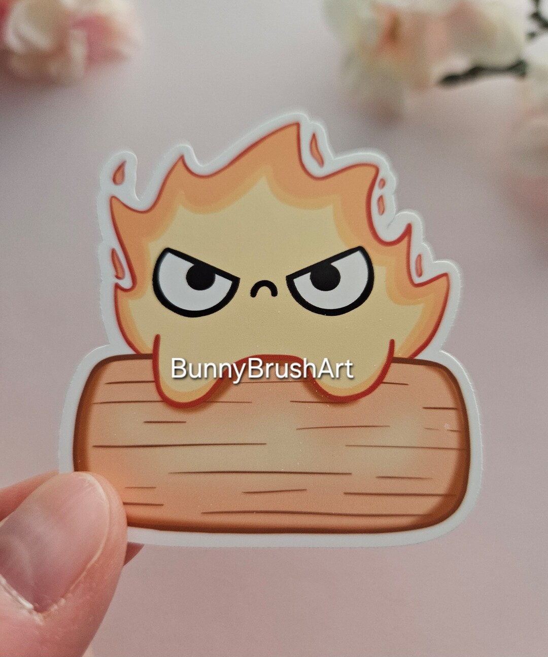 Fire Demon Vinyl Sticker - Etsy