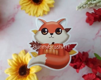 Autumn Foxes Kiss Cut Sticker Sheet - Etsy